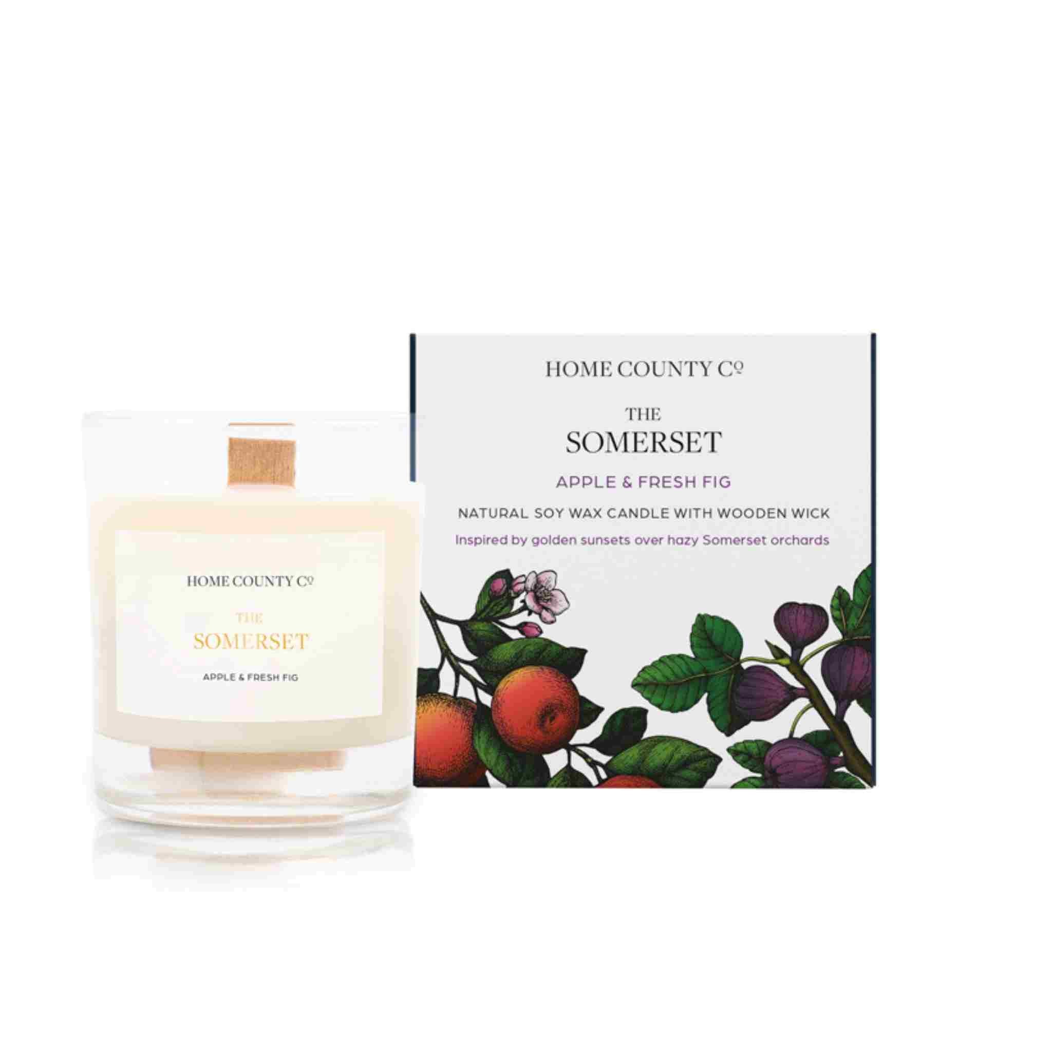 The Somerset Apple and Fresh Fig Candle | Home County Co.
